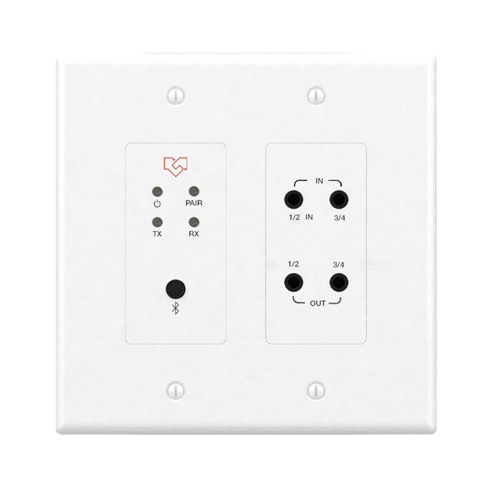 VigilLink Dante Bluetooth Wall Plate True Stereo with 3.5 mm Audio in ...