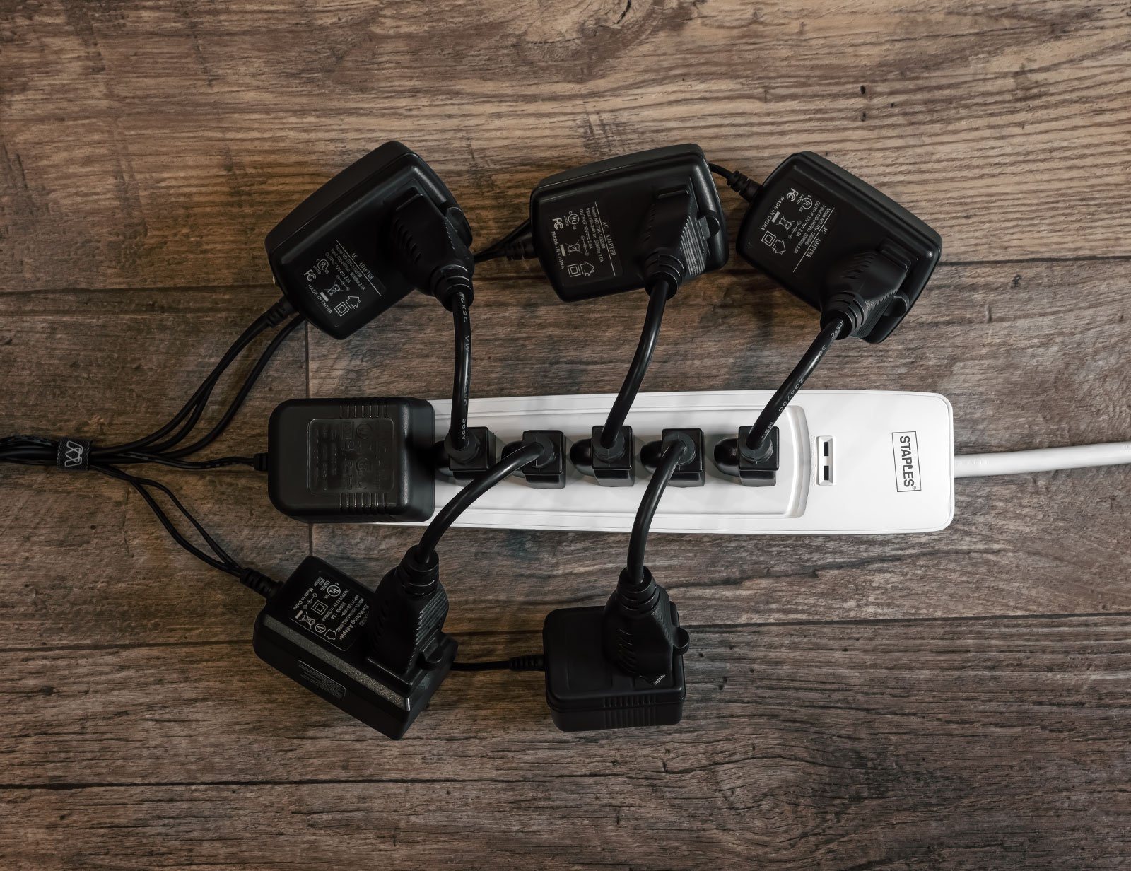 Sewell 6-Inch Power Extension Cable, 5-Pack, Outlet Saver, 18 AWG ...