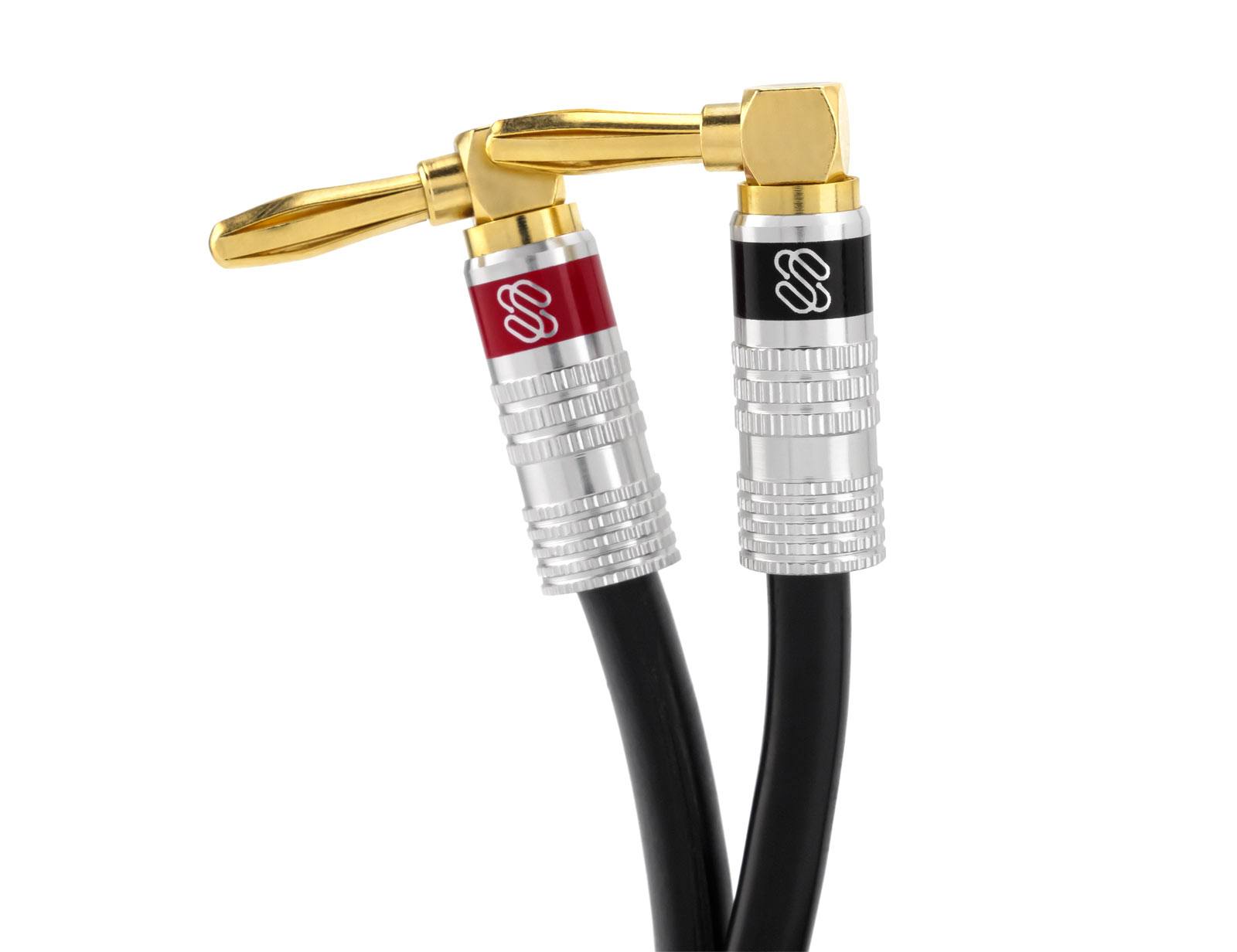Sewell Silverback Banana Plugs with Right Angle Connectors — Sewell Direct
