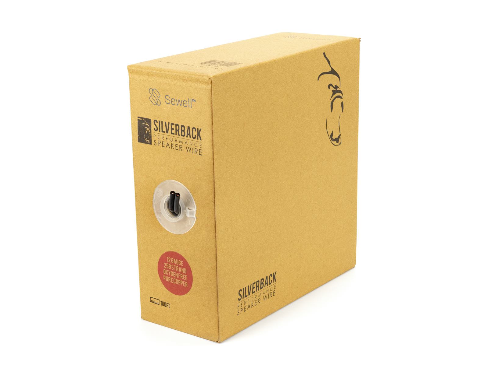 Sewell Silverback Premium Speaker Wire 12 AWG OFC High Strand Count ...